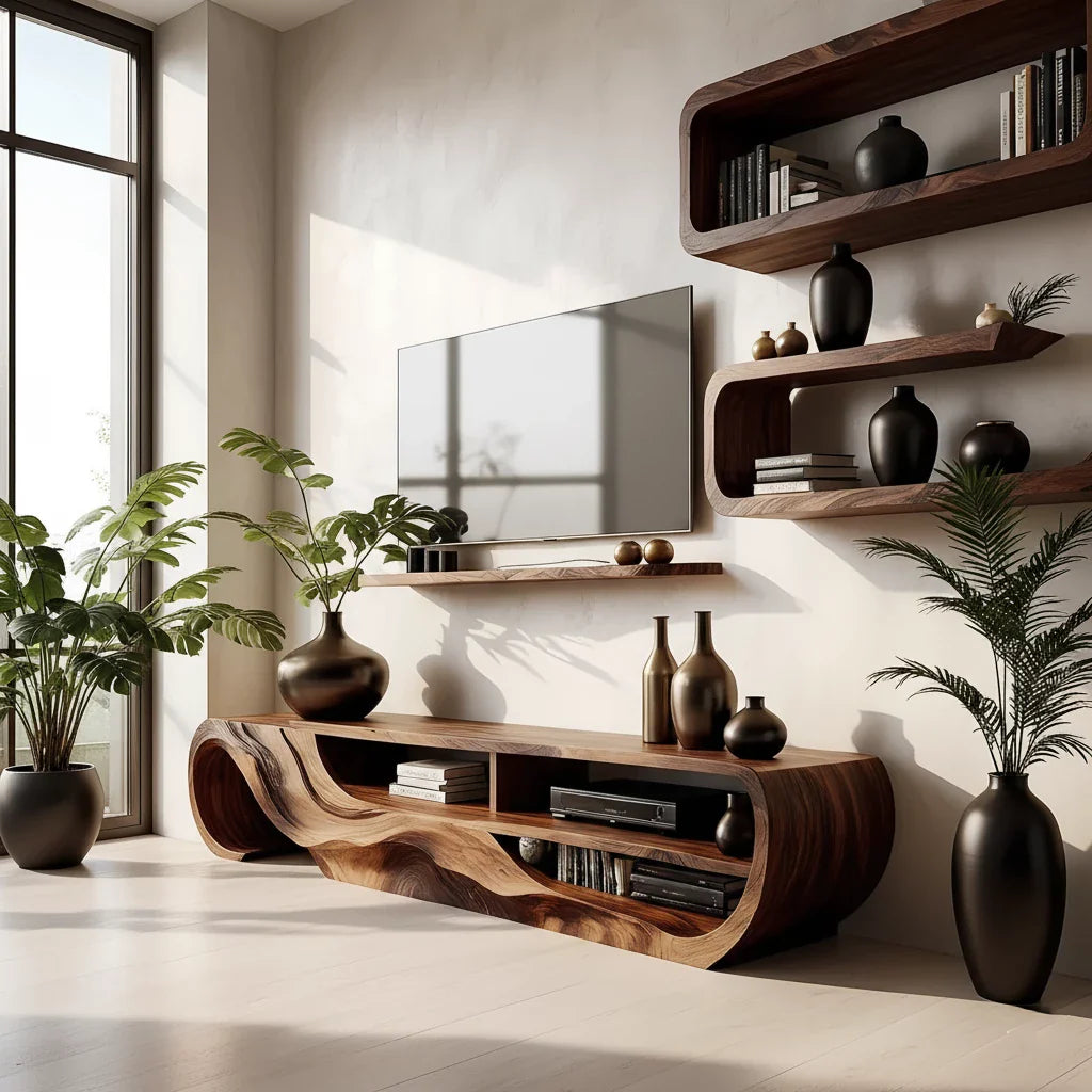 Tree Bookshelf, Rustic Bookshelf, Wooden Artistic Shelf, Home Decor ...